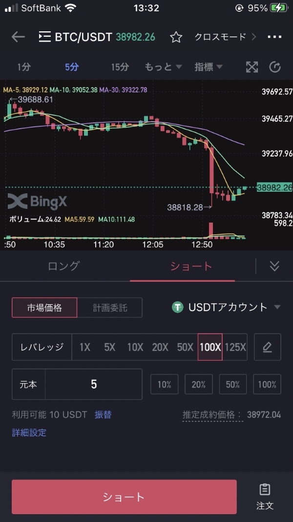 『BingX』スマホアプリの契約取引を画像で解説！【レバレッジ取引/BTCFX】 – ハゲ先生の仮想通貨日記